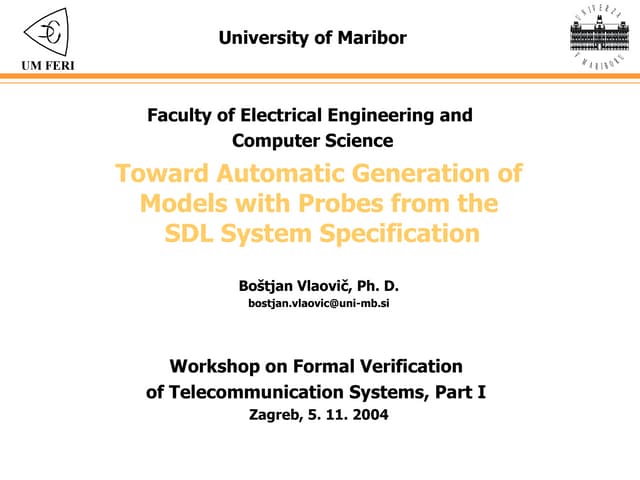 Toward Automatic Generation Of Models With Probes From The Sdl System
