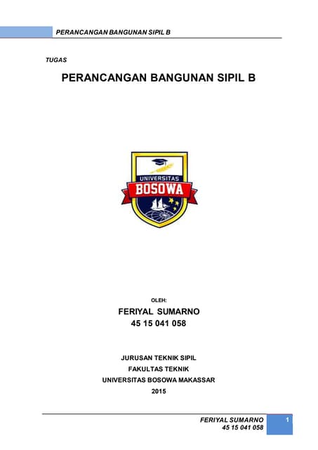 PERHITUNGAN TULANGAN LONGITUDINAL BALOK BETON BERTULANG RANGKAP | PDF ...