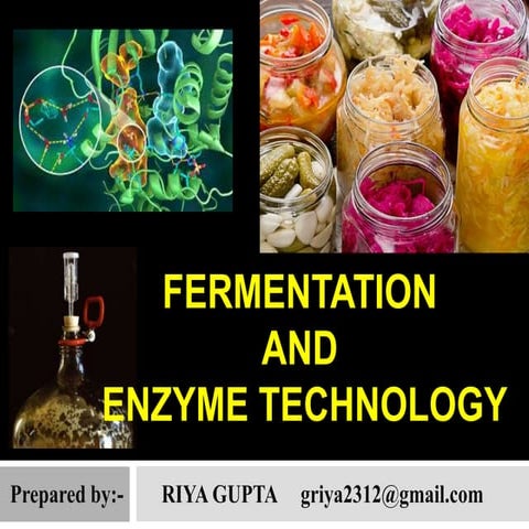Fermentation and enzyme technology | PPTX