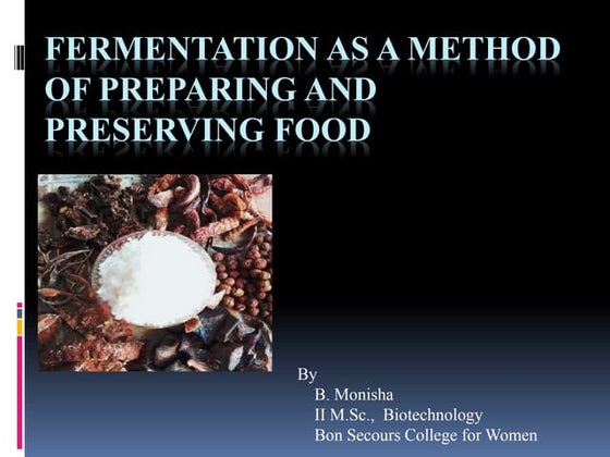 ANCIENT METHODS OF FOOD PRESERVATION | PPT