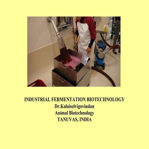 Fermentation biotechnology | PDF