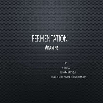 Fermentation notes for M.Pharm pharmaceutical chemistry (Fermentation ...