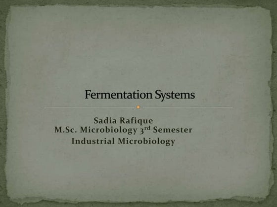 Batch, fedbatch and continuous fermentation | PPTX | Chemistry | Science