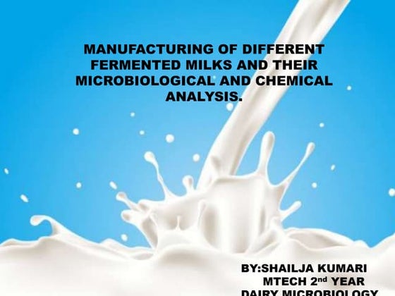 Microbiological analysis of milk part I | PPT