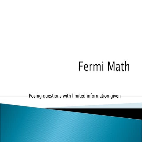 Fermi Math | PPT