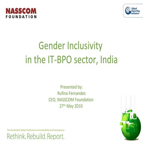 Gender Inclusivity in the IT-BPO sector in India, Presented by ...