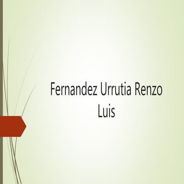 Fernandez urrutia renzo luis | PPTX