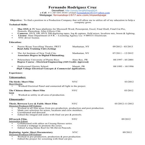 Fernando Resume | PDF