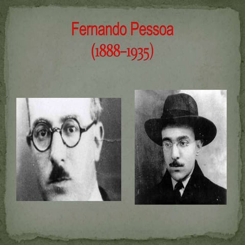 Fernando pessoa poem portuguese litearture | PPTX