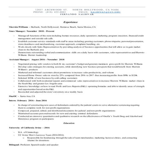 Fernando resume | PDF