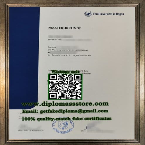 Fernuniversität in Hagen urkunde, master degree | PDF