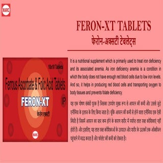 This supplement is utilized to treat iron deficiency and associated ...