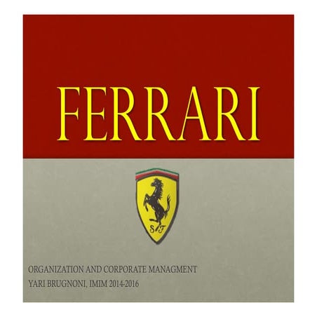 Ferrari Strategy Analysis | PDF