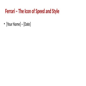 Ferrari_Presentation of ferrari scuderia | PPTX