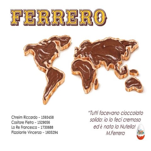 CORPORATE STRATEGY FERRERO | PPTX