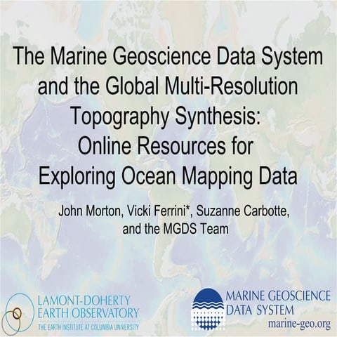 Ocean Sciences 2016 Presentation | PPT