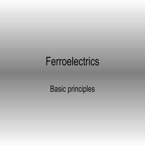 Ferroelectrics.pptx