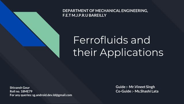 Ferrofluid | PPT