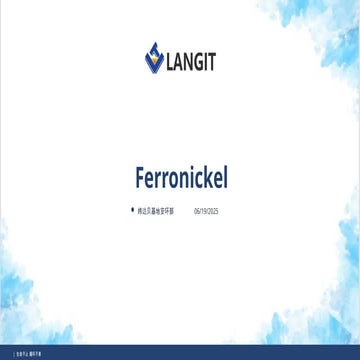 Ferronickel 2025 Langit Metal industry Indonesia | PPTX