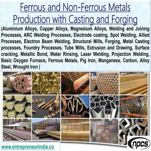 Ferrous and Non-Ferrous Metals Production with Casting and Forging | PPTX
