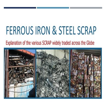 Ferrous iron and steel scrap | PPT