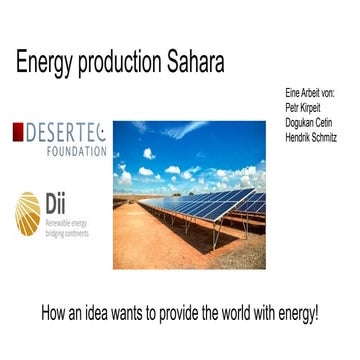 Presentation on energy production in the Sahara | PPT