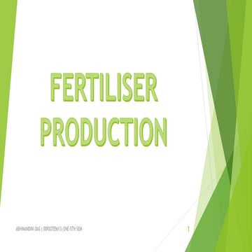 Fertiliser production | PPTX