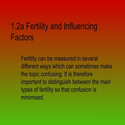 Fertility | PPT