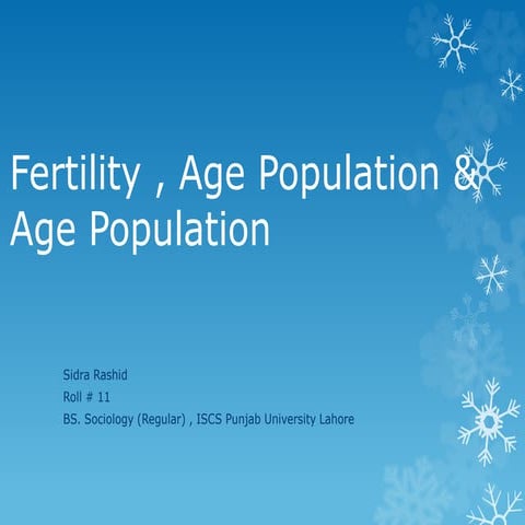 Population 4 - Changing fertility rates