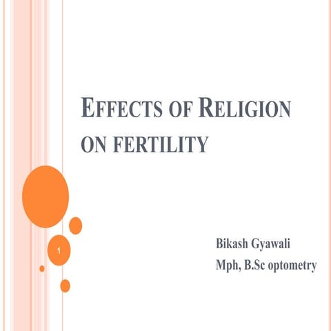 Fertility and religion | PPTX