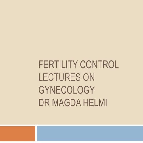 Fertility control | PPTX