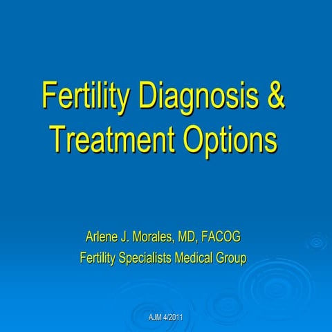 Fertility Diagnosis & Treatment Options | PDF
