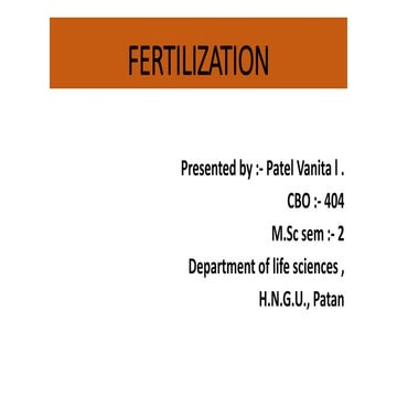 Fertilization | PPT