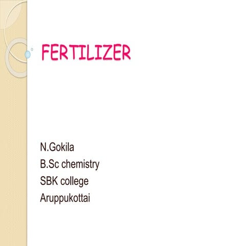 Fertilizer | PPT