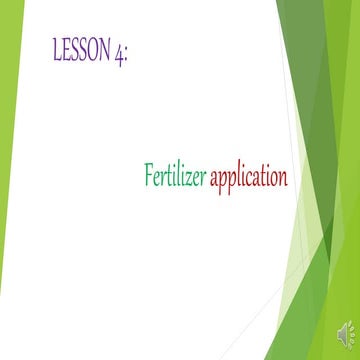 Fertilizer application | PPTX