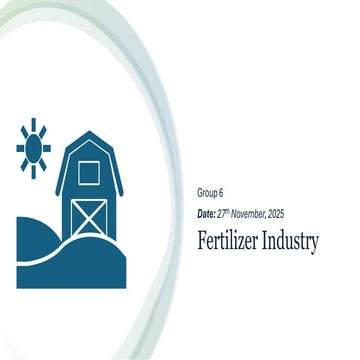 Fertilizer Industry Presentation Pakistan | PDF