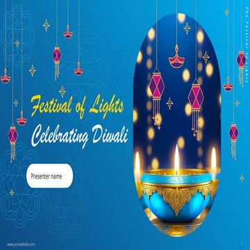 Festival of Lights Diwali Presentation Template | PPTX