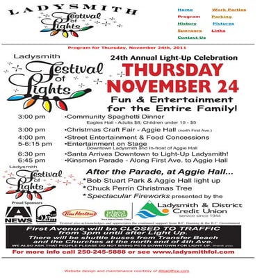 Festival Of Lights, Ladysmith, British Columbia | PDF