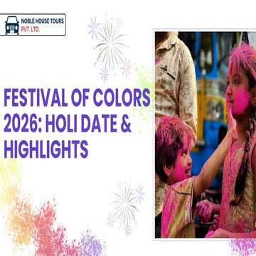Festival of Colors 2026: Holi Date & Highlights | PDF