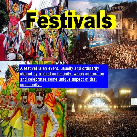 Different types of Festivals | PPT