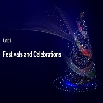 Festivals And Celebrations Festivals Festivals | PPTX