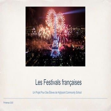 Festivals french work ppt | PPT