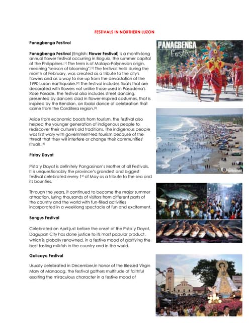 LESSON 4 - FESTIVAL DANCES in the different Regions in the Philippines ...