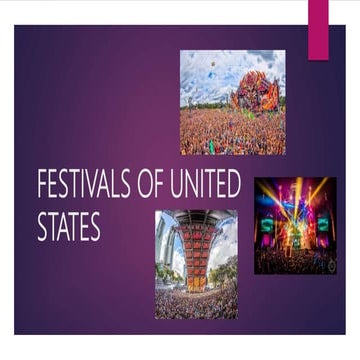 Festivals of US | PPTX