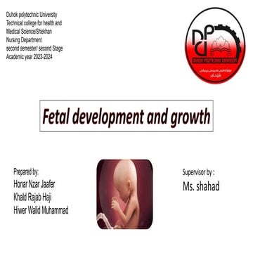 Fetal-Development and growth.pptx.......... | PPTX