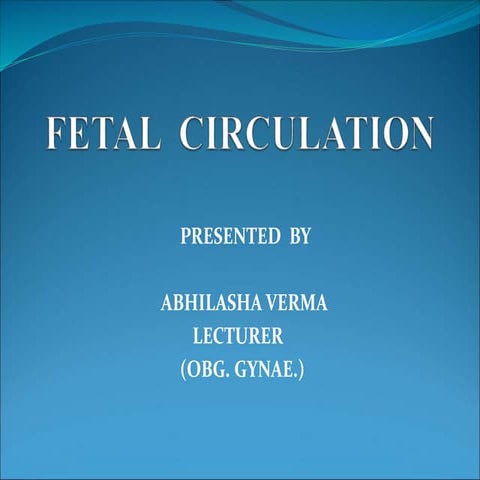 Fetal circulation | PPT