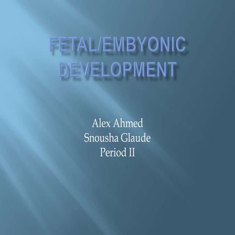 Fetal development | PPTX | Pregnancy | Reproductive Health