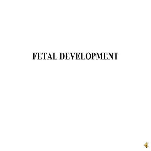 Fetal development | PPS