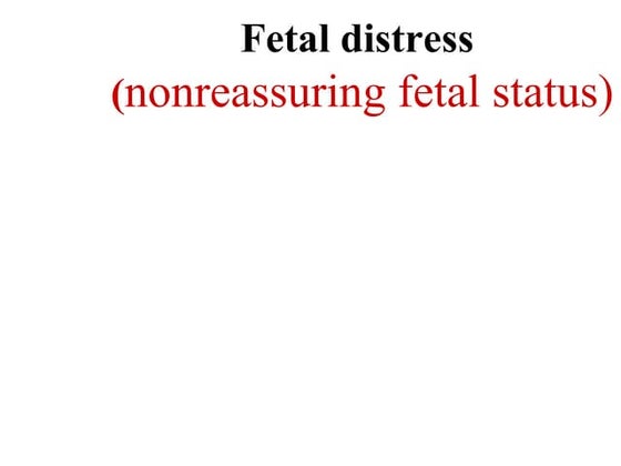 Fetal distress | PPT