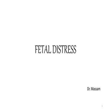 Fetal Distress And Neonatal Hypoxic Acidosispptx | PPTX | Pregnancy ...